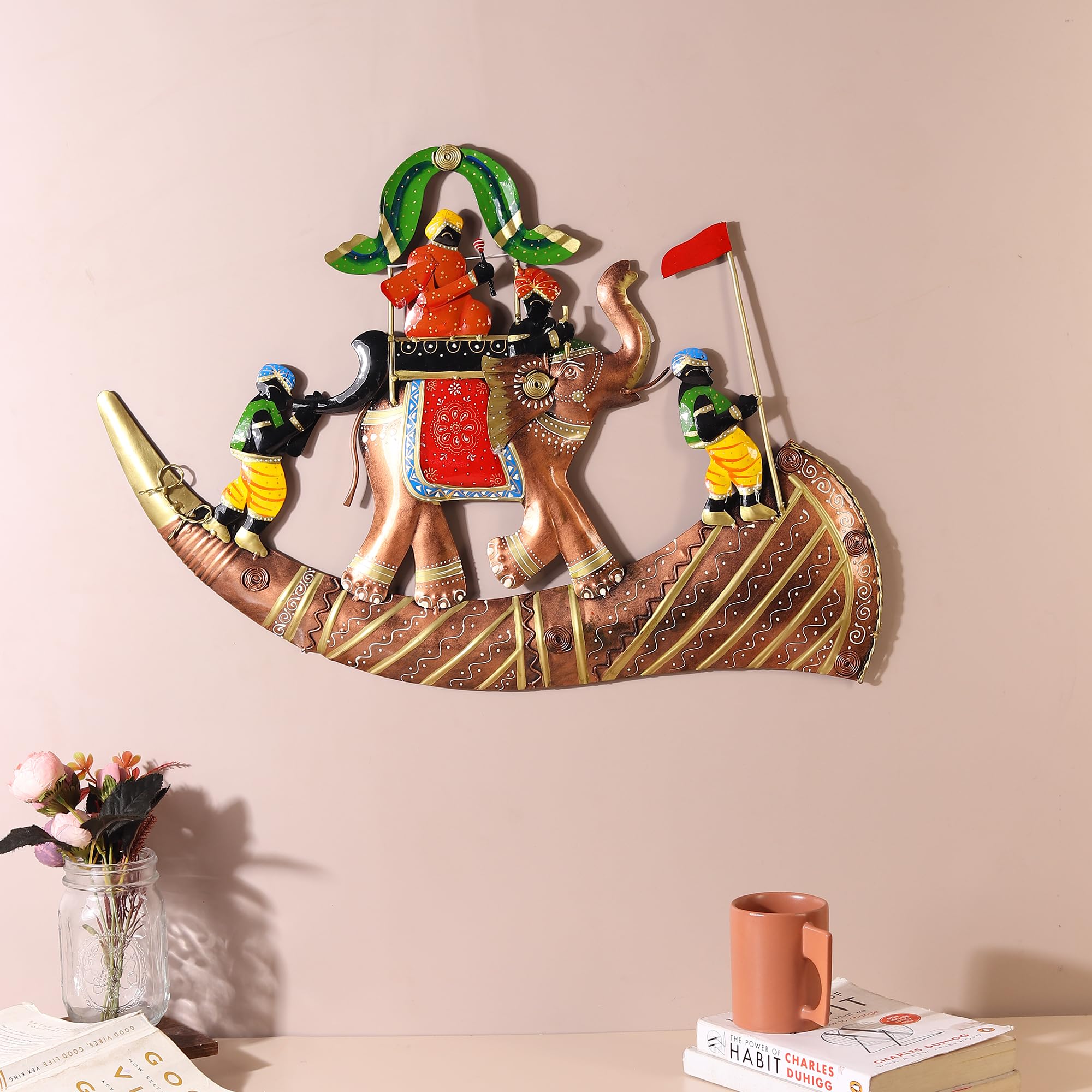 Rajasthani Baraat Wall Decor | Wall Decor for Living Room | Metal Wall ...