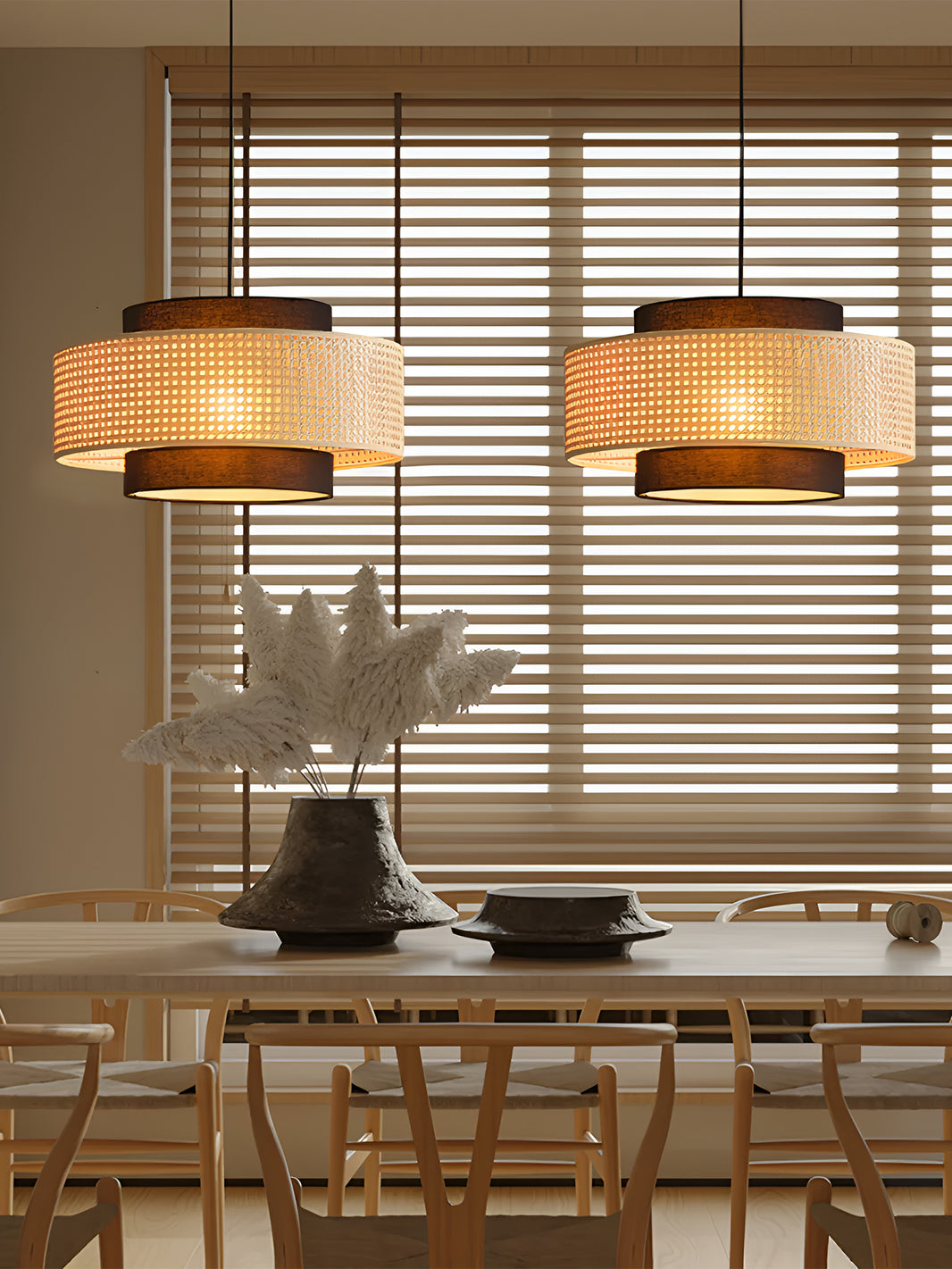 Bamboo Cane Lampshades | Bamboo Lampshade - Bamboo Lamp – Habere India