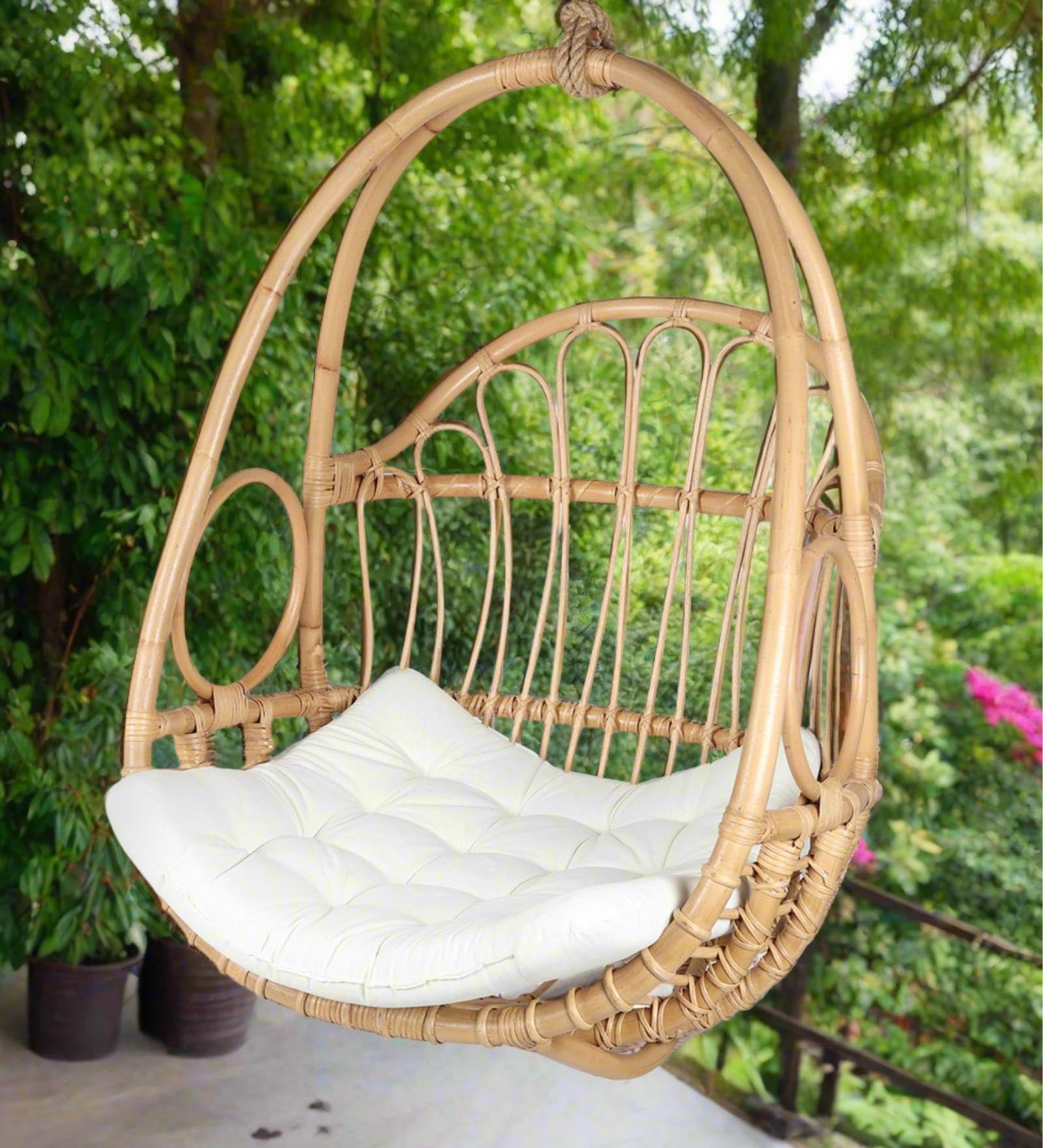 Soho Bamboo Swing | Rattan Swing | Cane Furniture – Habere India
