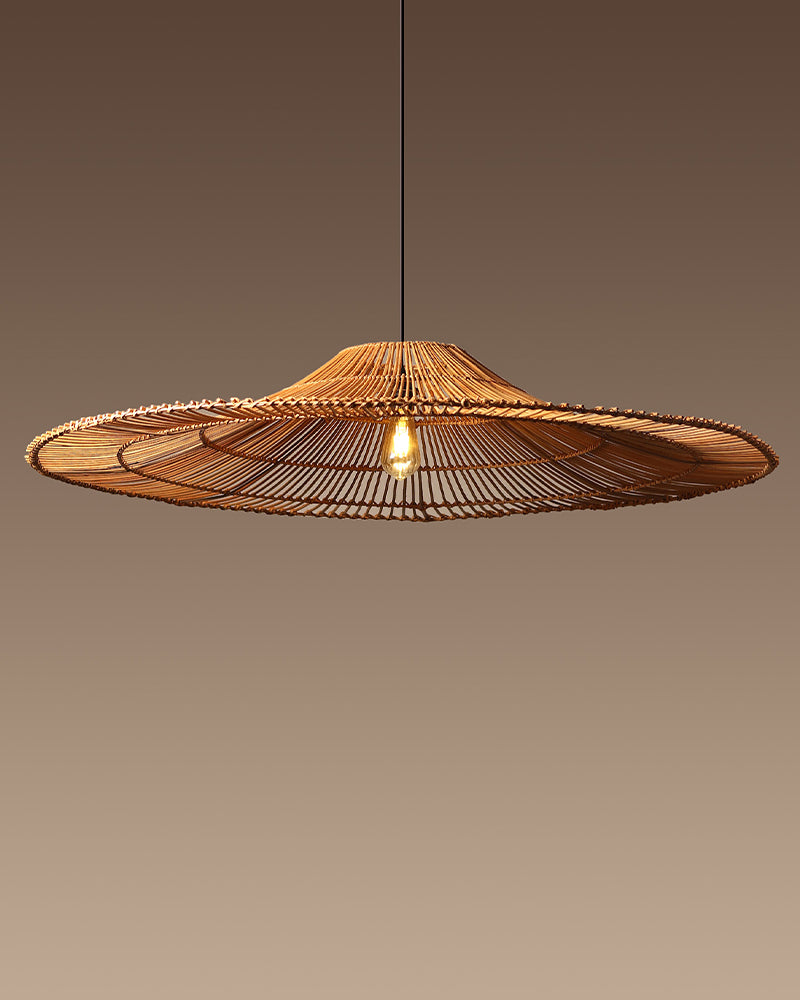 Rattan Cafe Lamp | Cane Chandelier Lamp – Habere India